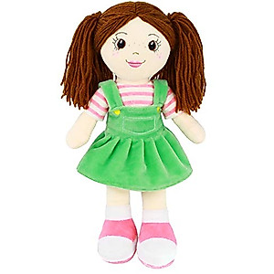 Playtime by Eimmie 14” Soft Baby Doll - Plush Rag Dolls for 2 Year Old Girls & Boys, Toddler & Infants - Washable & Sensory Fabric Body - 3pc Set