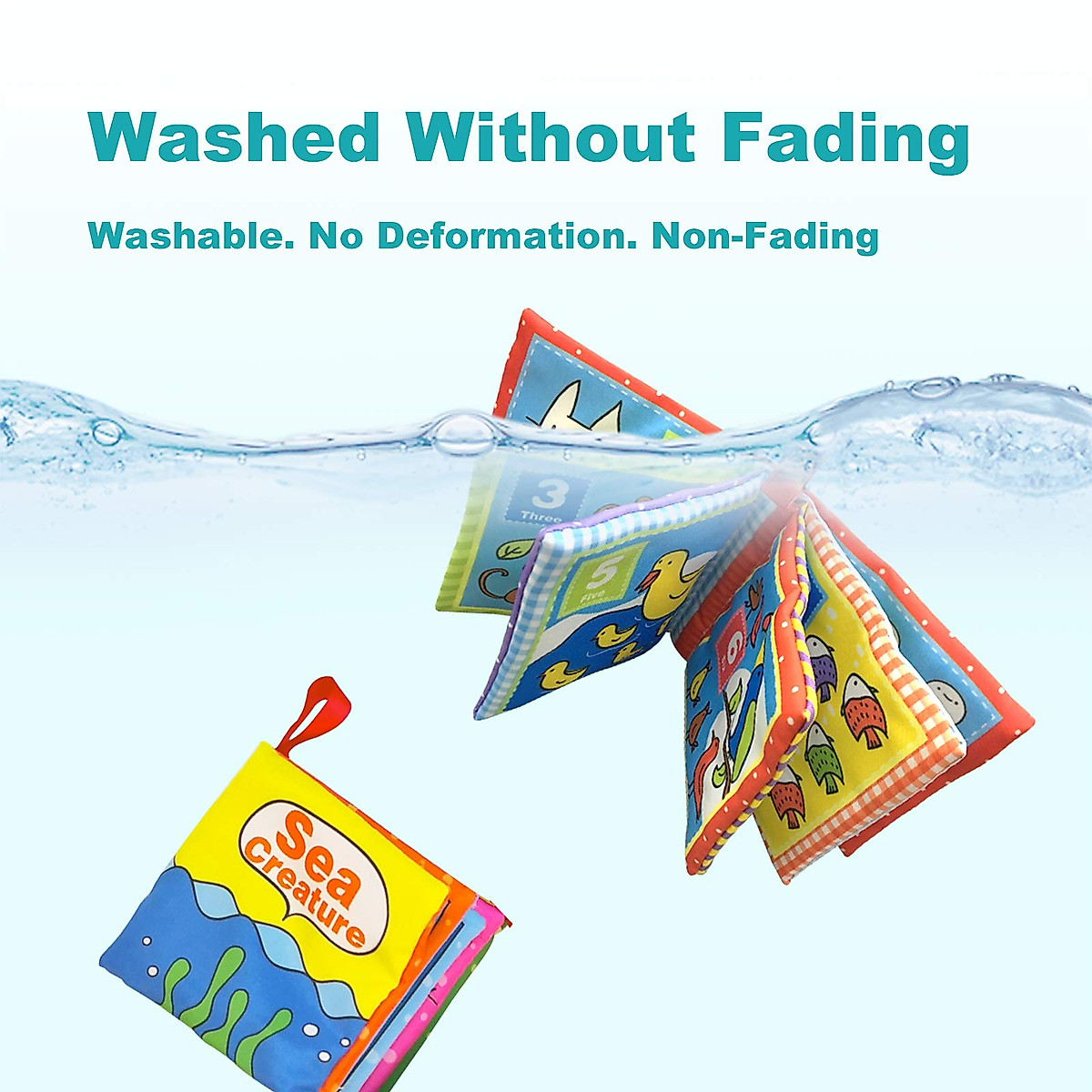 Soft Cloth Books for Baby, Toddler and Infant - Let's Learn Together, Educational Toy for Boy & Girl, Shower Gift for Baby, Pack of 6