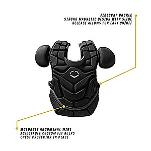 Evoshield Pro-Srz™ Chest Protector (W/ Nocsae Chest Guard) - Black, Intermediate [15"]