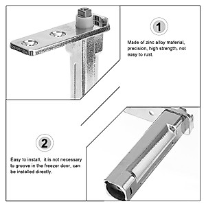 Metal Hinges 1pc Refrigerator Door Hinge Door Pivot Hinges Refrigerator Hinge zinc Alloy Hinges Door Hinges Spring Hinge s Freezer Door Hinge top Door Metal