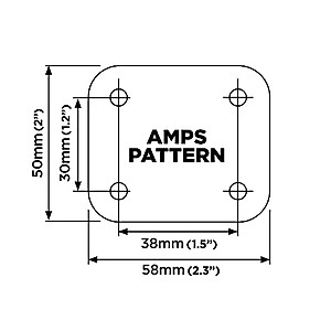 Quad Lock 360 Base - Flat Rectangle 4 Hole