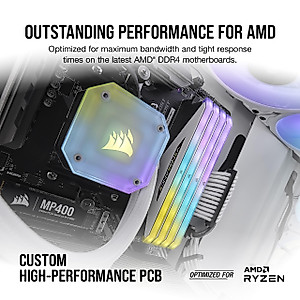 CORSAIR VENGEANCE RGB RT 32GB (2x16GB) DDR4 3600 (PC4-28800) C18 1.35V Desktop Memory