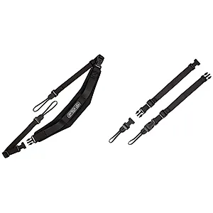 OP/TECH USA 1501372 Pro Loop Strap for Camera Equipment (Black) & USA 1301102 Uni Adaptor Loops (X-Long) - System Connectors