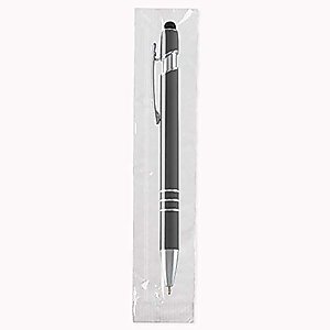 25 Cello-Wrapped Soft Touch Ballpoint Pens With Stylus - Stylus Tip Works with All Touchscreen Devices. Individually Packaged in Cello Wrap