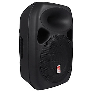 Rockville Power GIG RPG-122K All In One DJ/PA Package (2) 12" DJ/PA Speakers 1000 Watts Peak Power/250 Watts RMS with Built in Bluetooth, USB/SD Player, FM Tuner, Speaker Stands and a Wired Microphone