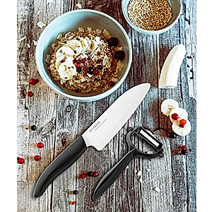 Kyocera Revolution Mini Santoku, 4-inch: White 5.5"