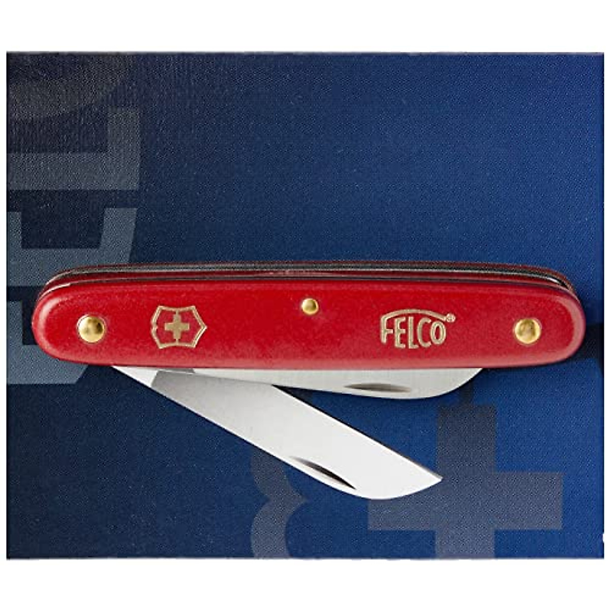FELCO Grafting & Garden Pruning Knife (3.90 50) - Light Weight All-Purpose Knife with Straight Blade, red, 2.25-inches (V39050)