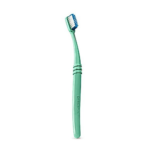 Preserve Ocean Plastic Initiative (POPI) Adult Toothbrush, Made in USA from Recycled Ocean Plastic, Neptune Green, Soft, 6 Count