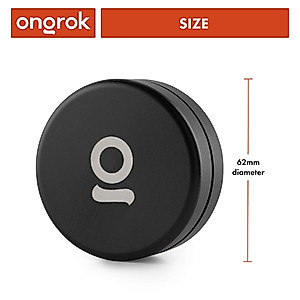 ONGROK Storage Puck, Black, Perfect Size Case to Store in Your Pocket, Airtight, Preserves Moisture Profile, Smell and Aroma