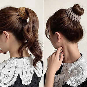 7PCS Birds Nest Hair Clip Holder and Lazy Plate Hairpin for Thin Hair