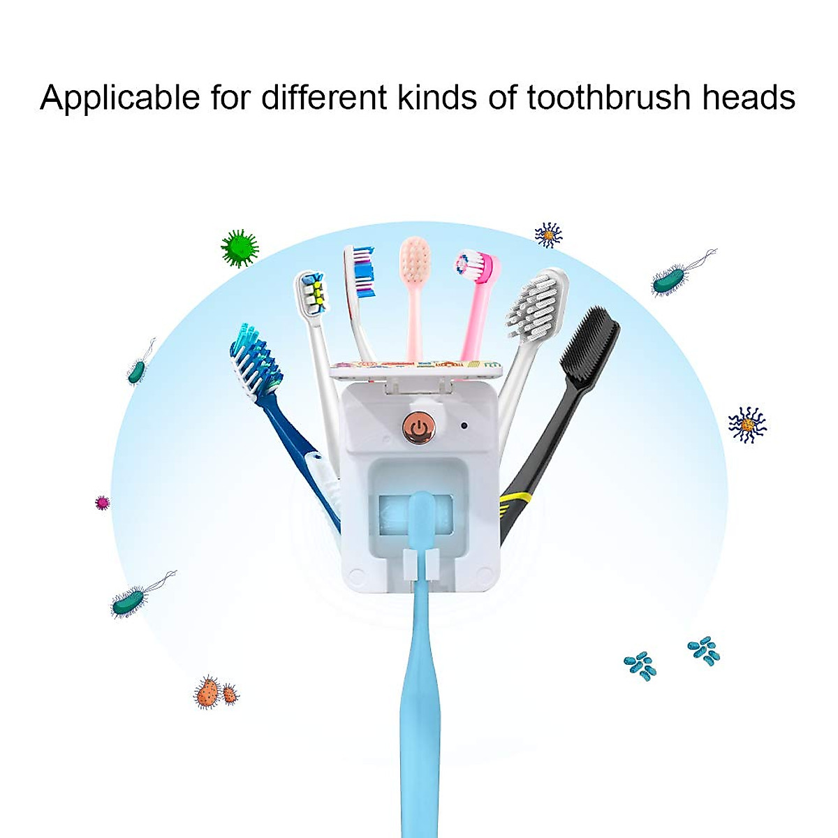 Wagner & Stern UV Toothbrush Sanitizer. Rechargeable Battery, 3D Design, Compatible with All Brush Heads.