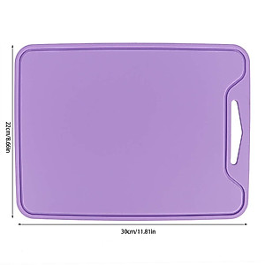 Food Grade Silicone Cutting Board, Flexible Chopping Board for Home Kitchen Use, Purple