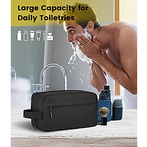 Vorspack Travel Toiletry Bag for Men - Hanging Toiletries Bag Water Resistant Dopp Kit Travel Bag for Toiletries Accessories