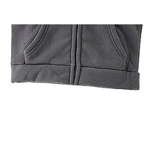 AMIYAN Bear Ears Shape Fleece Warm Hoodies Clothes Toddler Zip-up Light Jacket Sweatshirt Outwear For Baby Boys (Gray, 4-5T)