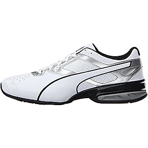 PUMA Men's TAZON 6 FM Cross Training Sneaker, Puma White-Puma Silver-Puma Black, 7