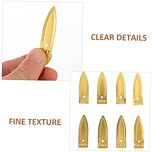 CIYODO 25pcs DIY Fruit Battery Materials Metal Electrode Strips Copper Electrode Strips Golden Fruit Battery Experimental Supplies