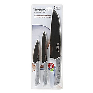 Hampton Forge Tomodachi HMC01A612C Raintree Ash – 3 Piece Knife Set with Matching Blade Guards