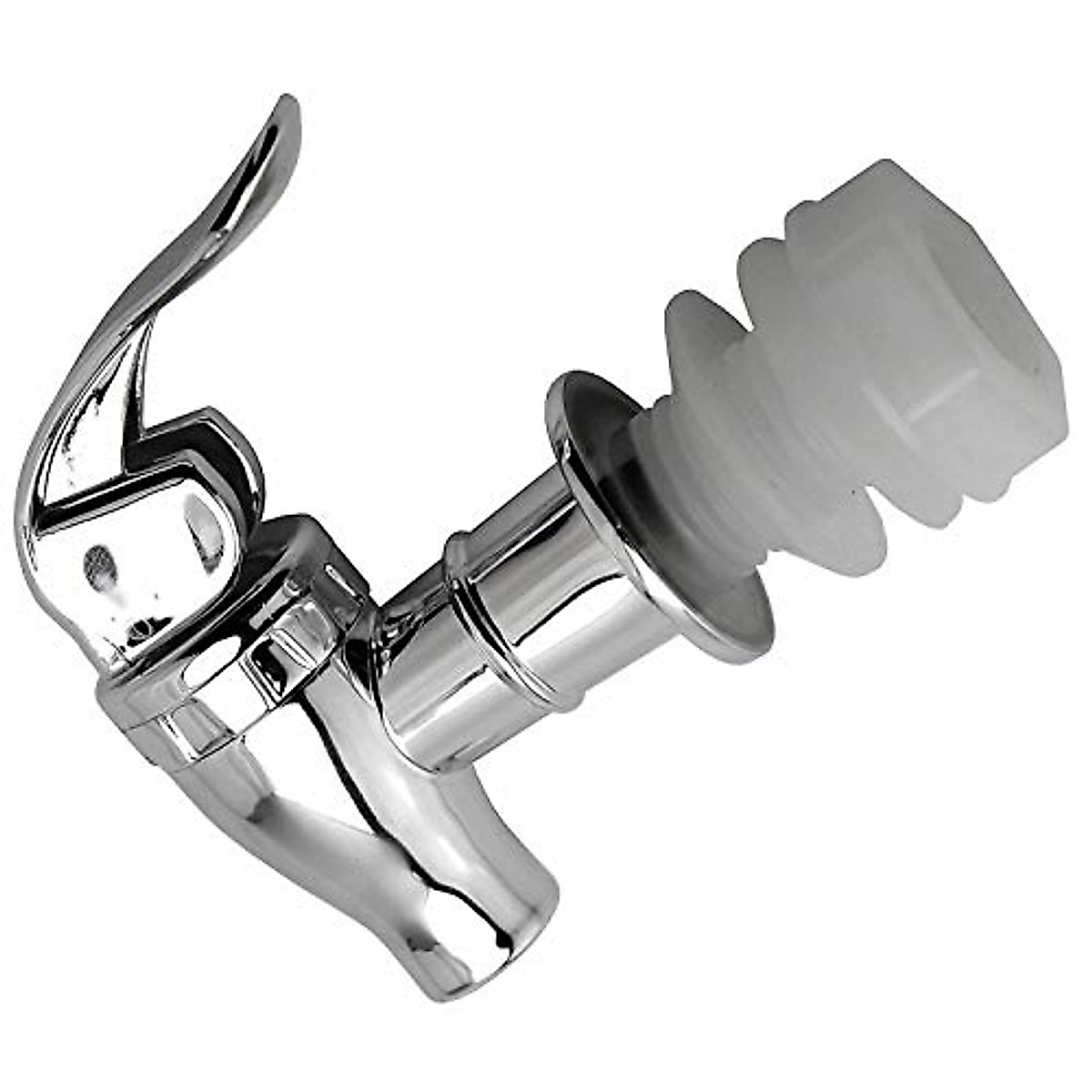 AquaNation BPA Free Replacement Cooler Faucet Water Bottle Jug Ceramic Water Crock Reusable Spigot Spout Water Beverage Lever Pour Dispenser Valve Gravity Water Tap - Chrome (1)
