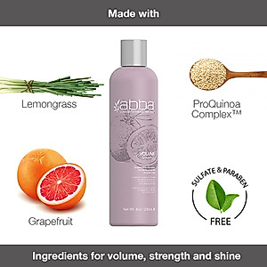 ABBA Volume Shampoo, Grapefruit & Lemongrass, 32 Fl Oz