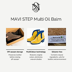 MAVI STEP Multi Oil Balm Suede & Nubuck Renovator Cream - 107 Bright Yellow
