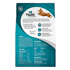 Nulo Frontrunner Small Breed Dry Dog Food, Premium Ancient Grain Small Kibble for Proper Chewing with Taurine for Heart Health and Probiotics for Digestive Support
