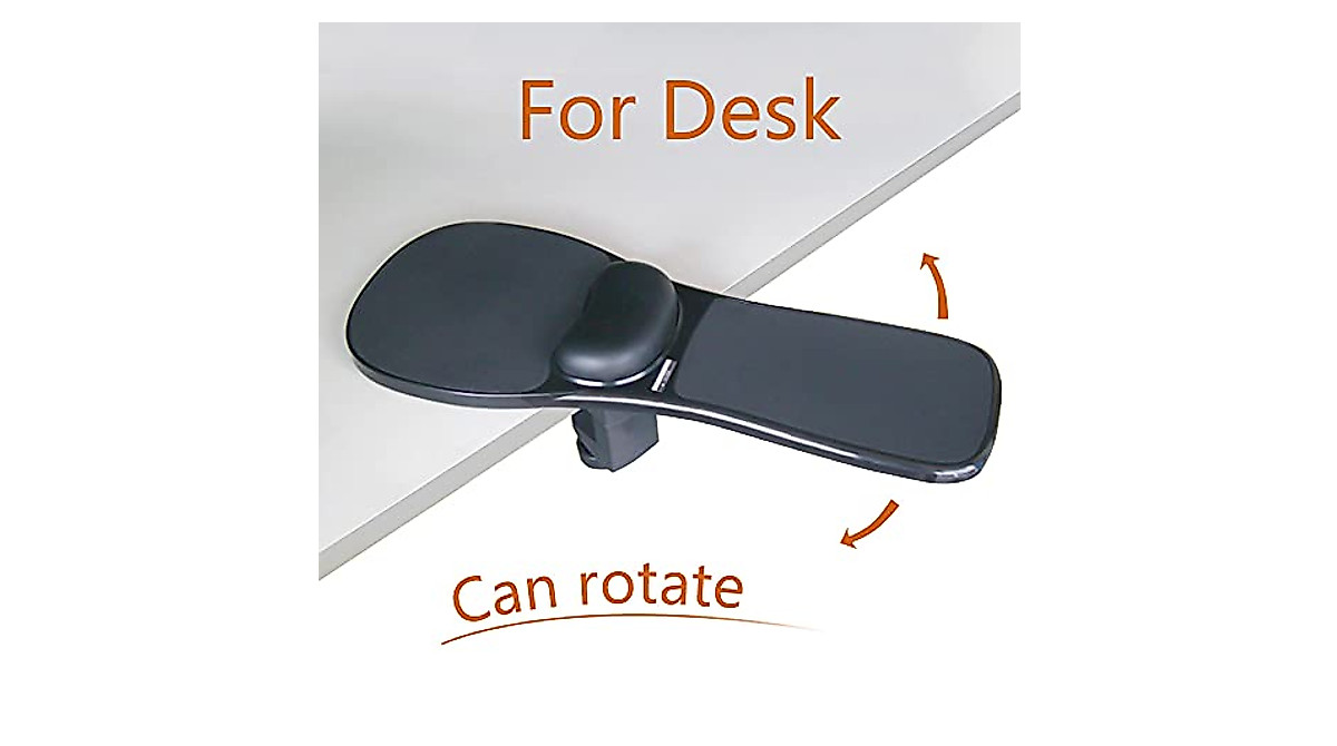 Ergonomic Armrest Mouse Pad for Desk & Chairs - Adjustable Support