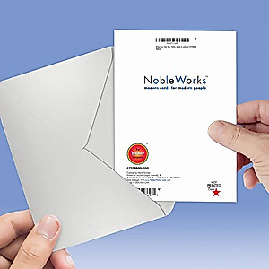 NobleWorks - 1 Happy Birthday Cartoon Greeting Card - Funny Notecard with Envelope, Comic Stationery - Bring Your Own Box C7278BDG