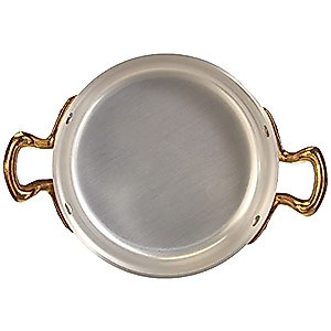 Pentole Agnelli 1932 Collection Line Omelette Pan with 2 Little Handles, Diameter 14 cm, Aluminium Silver, 14 x 14 x 4 cm