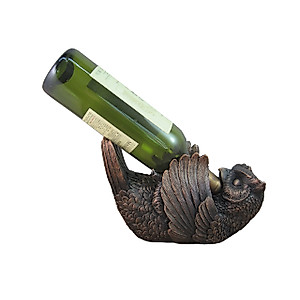 DWK Corporation DWKHD41465 Owl Wine Holder (Set of 1)