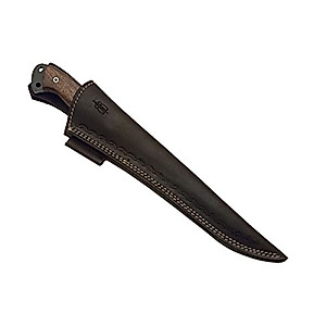 BUCKNBEAR KNIVES Best Hunting Knife – Hunting Knife and Sheath Custom Handmade High Carbon Black Fixed Blade Fishing Filet Knife (Burlwood handle) – BucknBear