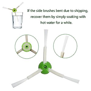 Chrostion Replacement Parts Fit for iRobot Roomba i7 i7+ i3 i3+ i4 i4+ i5 i5+ i6 i6+ i8 i8+ j7 j7+/Plus j8 j8+ E5 E6 E7 Robot Vacuum,2 Set Brushes,6 Filters,8 Side Brushes,8 Pack Bags
