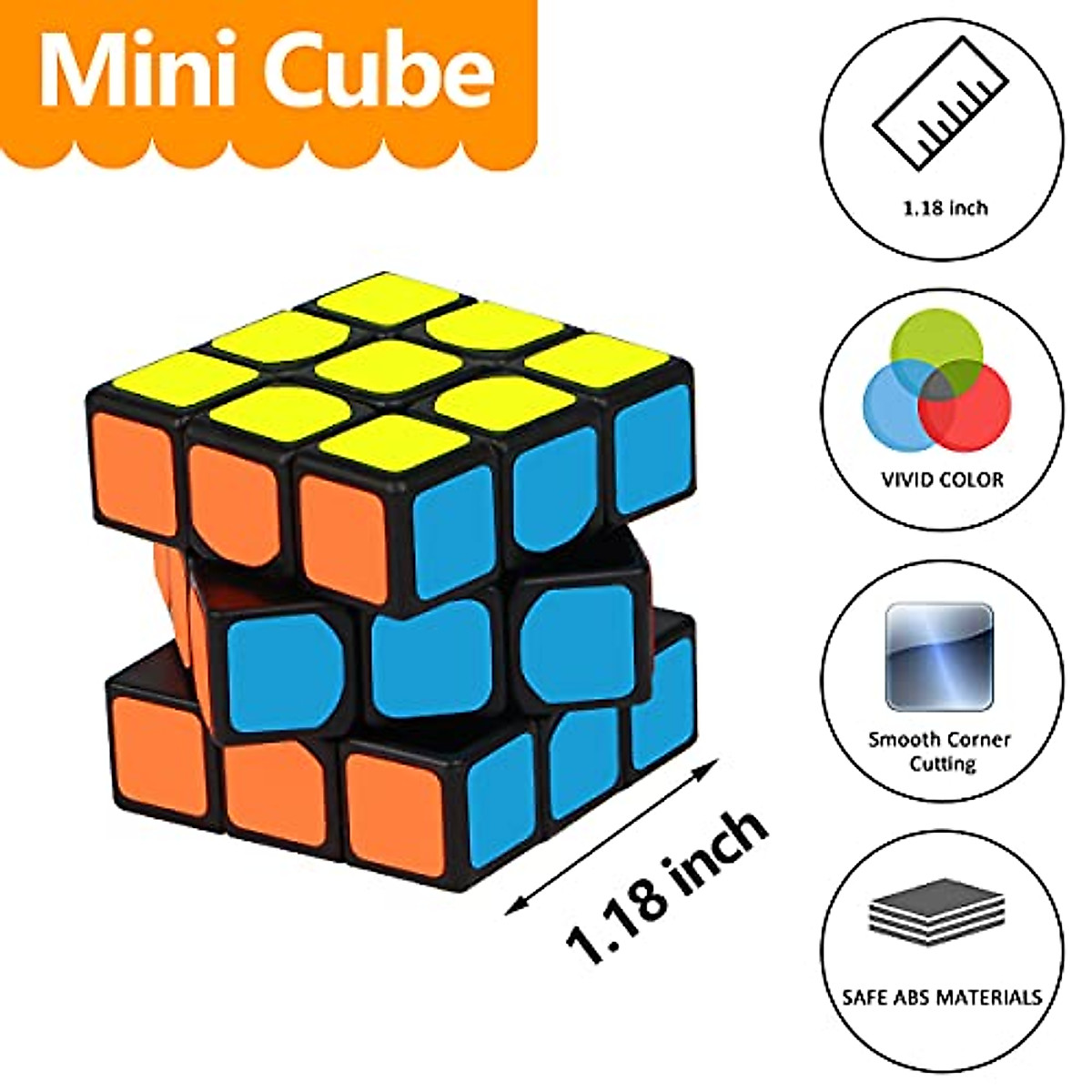 Mini Cube Puzzle Party Favors for Kids, Libay 20 Pack Magic Cube Party Puzzle Game Toys Classroom Rewards and School Prize for Students, Stress Relief Toys Goody Bag Filler Birthday Gift…
