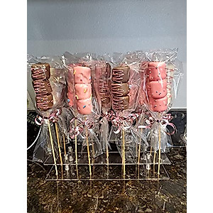 Cake Pop Stand, 2 Packs 21 Hole Clear Acrylic Cake Pop Stands Display for Weddings Baby Showers Birthday Parties Anniversaries Halloween Candy Decorative