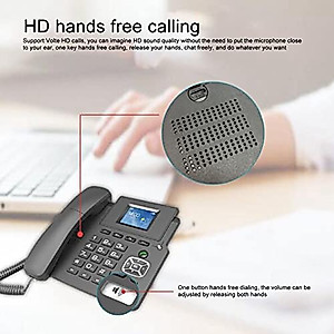 VOIP Phone, Multifunctional Wireless 4G VOIP Phone Holder in ABS Material for Government Office for Business (US Plug)