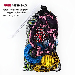 Youngever 8 Durable Dog Chew Toys, Puppy Toys, Dog Rope Toys Value Pack, Puppy Teething Toys for Small and Medium Dogs