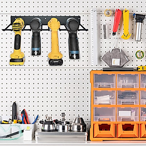 alitade Power Tool Organizer,2PCS Drill Holer Wall Mount Garage Power Tool Storage Rack for Handheld & Power Tools,Metal Drill Holder for Garage Warehouse Shed Shop