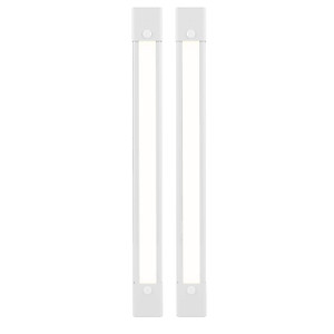 UltraPro 12in. Touch On/Off Plug-in LED Fixture, 2 Pack, Warm White, Bar, Under Cabinet, Kitchen, Closet Light, 44405