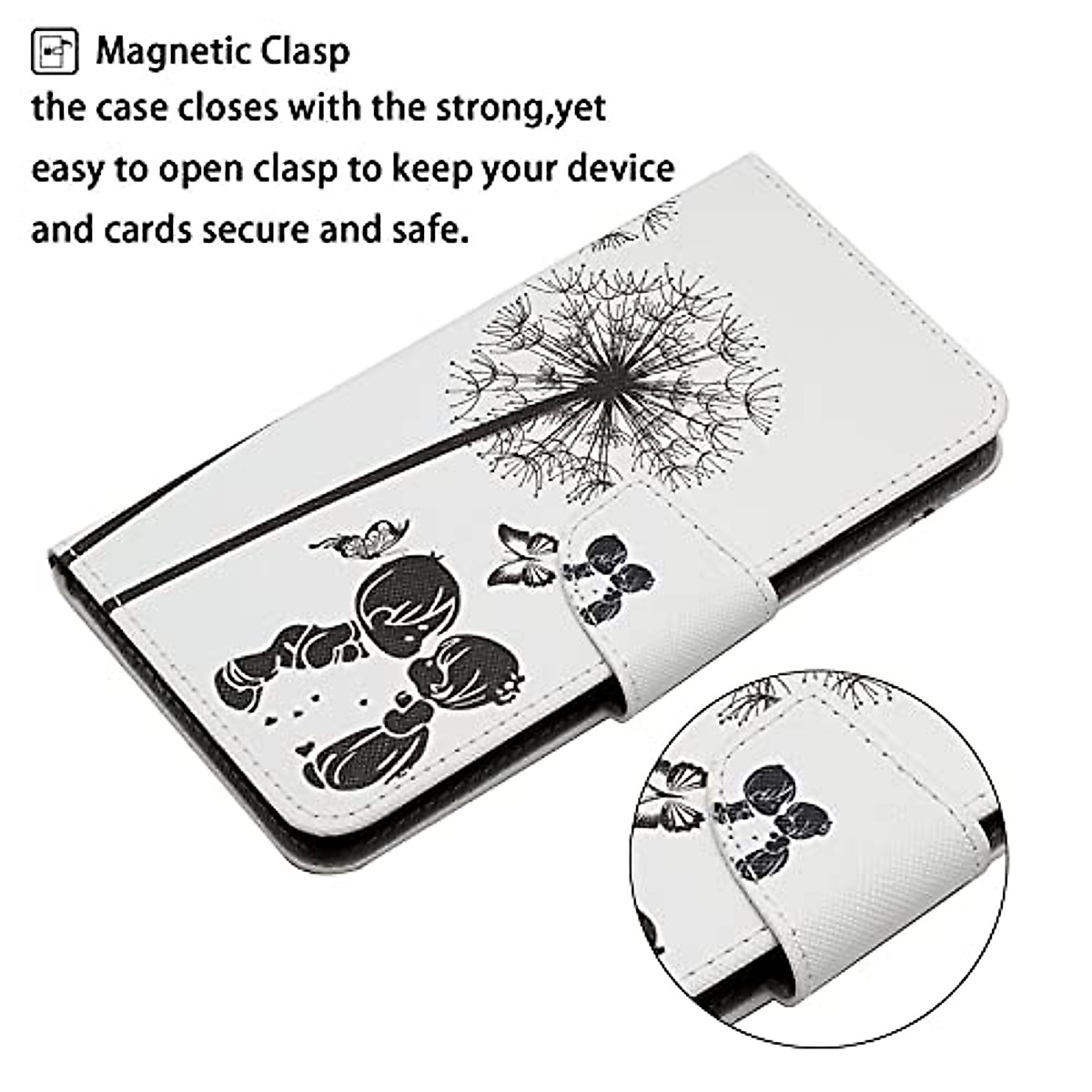 MTQLX Wallet Case for Oppo Reno 6 PRO Plus 5G Premium Luxury Flower Pattern Woman PU Leather Wallet Case with [Kickstand][Wrist Strap],for Oppo Reno 6 PRO Plus 5G (#06)