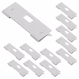12 Pcs Vertical Blind Repair Vane Savers, White Blind Repair Clip Vertical Blind Repair Tabs, Window Blinds Replacement