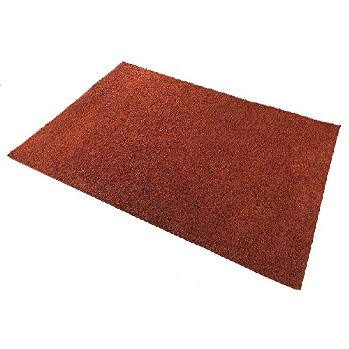 Shaggy Collection Solid Color Shag Area Rugs (Burnt Orange, 5'x7') (4097)