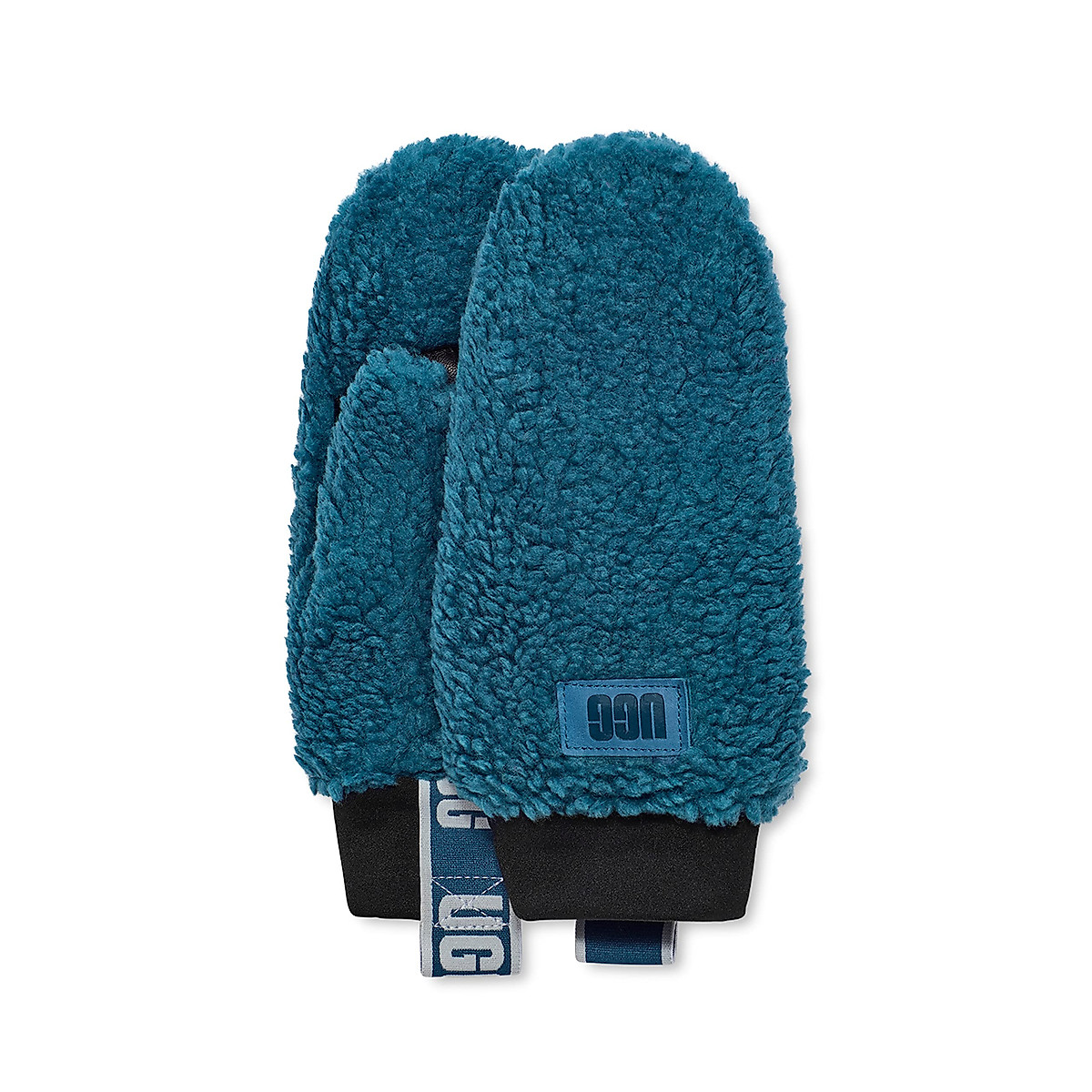 UGG Sherpa Mitten with Logo Blue Sapphire LG-XL