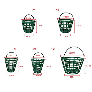 Golf Range Baskets Ball Carrying Buckets Golfball Storage Container with Handle for Outdoor Sport