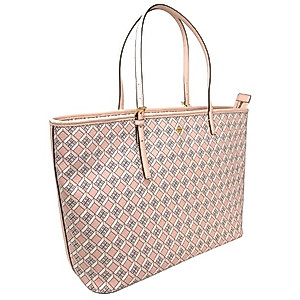 Tory Burch Geo Logo Top Zip Tote
