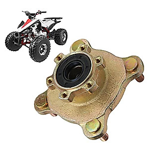 ATV Wheel Rim Hub, 4 Stud Brake Wheel Rim Hub Front Disc Steel Alloy Wheel Rim Hub for Go Kart ATV 4 Wheeler