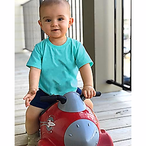 Radio Flyer Retro Rocket Ride On, Red Ride On Toy for age 12 months to 36 months