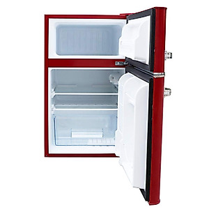 Magic Chef Retro Mini Refrigerator 3.2 cu. ft. 2-Door Fridge in Red