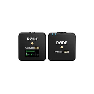 Rode Wireless GO II Single Channel Wireless Microphone System, Black
