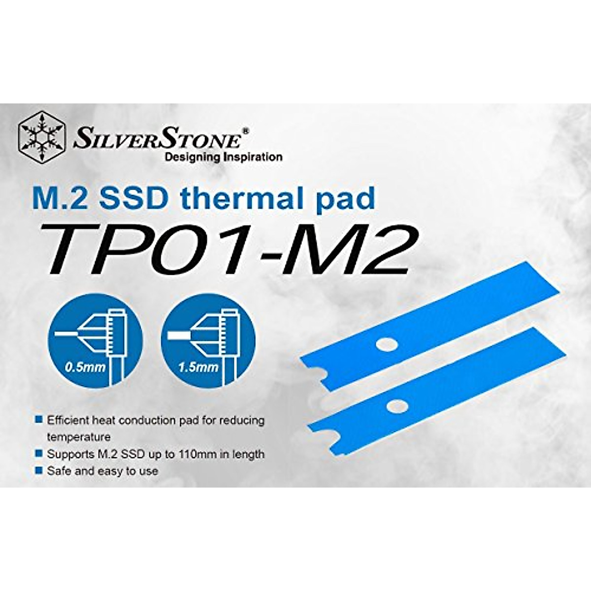 SilverStone SST-TP01-M2 - M.2 Thermal pad for M.2 SSD up to 110mm in length
