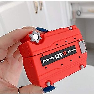 JDMTuning Skyline GTR RB26 Apple Airpods Pro Engine Silicone Case Cover for Protection Fits Airpod Pro Wireless Charging