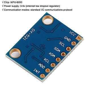 Gy-521 MPU-6050 MPU6050 Module 3 Axis Analog Gyro Sensors+ 3 Axis Accelerometer Module